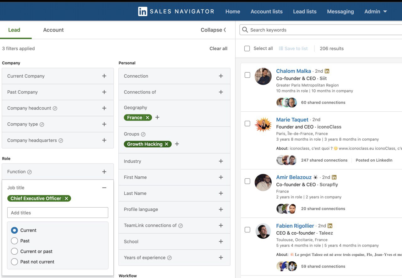 Comment utiliser sales navigator » Génération de leads b2b qualifiés ...